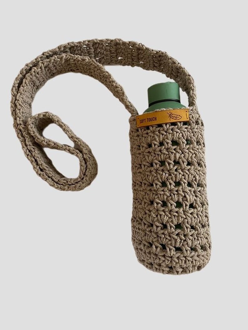 Crochet Pattern Water Bottle Bag Patern Video Tutorial - Etsy