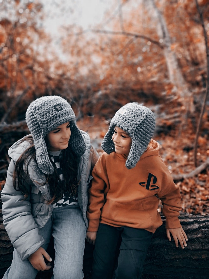 Crochet Pattern Trapper Hat Aviator Trapper Hat Video - Etsy