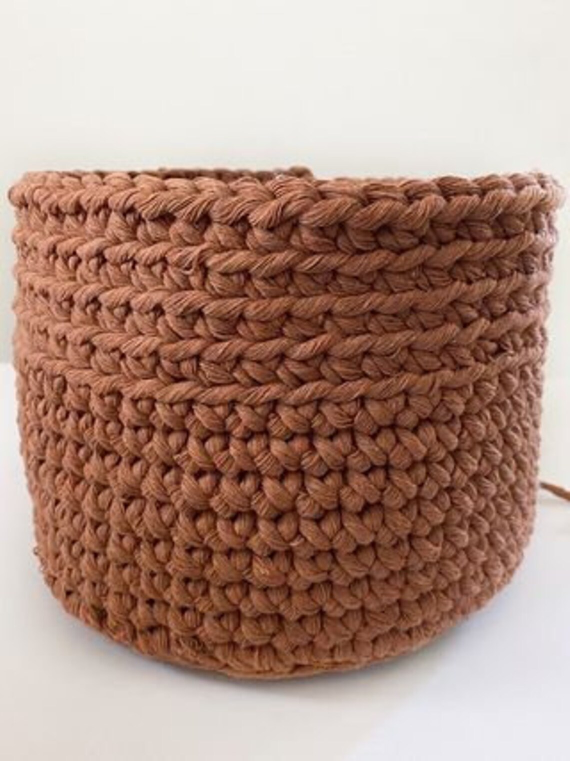 Boho Round Basket Crochet Basket Pattern Video Tutorial Pdf - Etsy