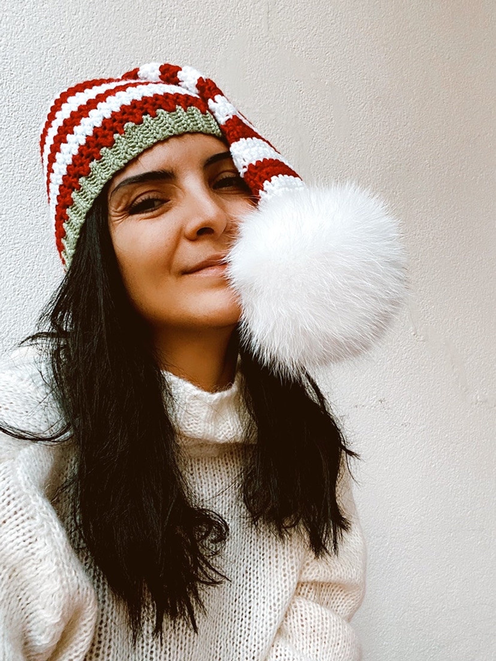 Crochet Pattern-christmas Hat-elf Hat - Etsy