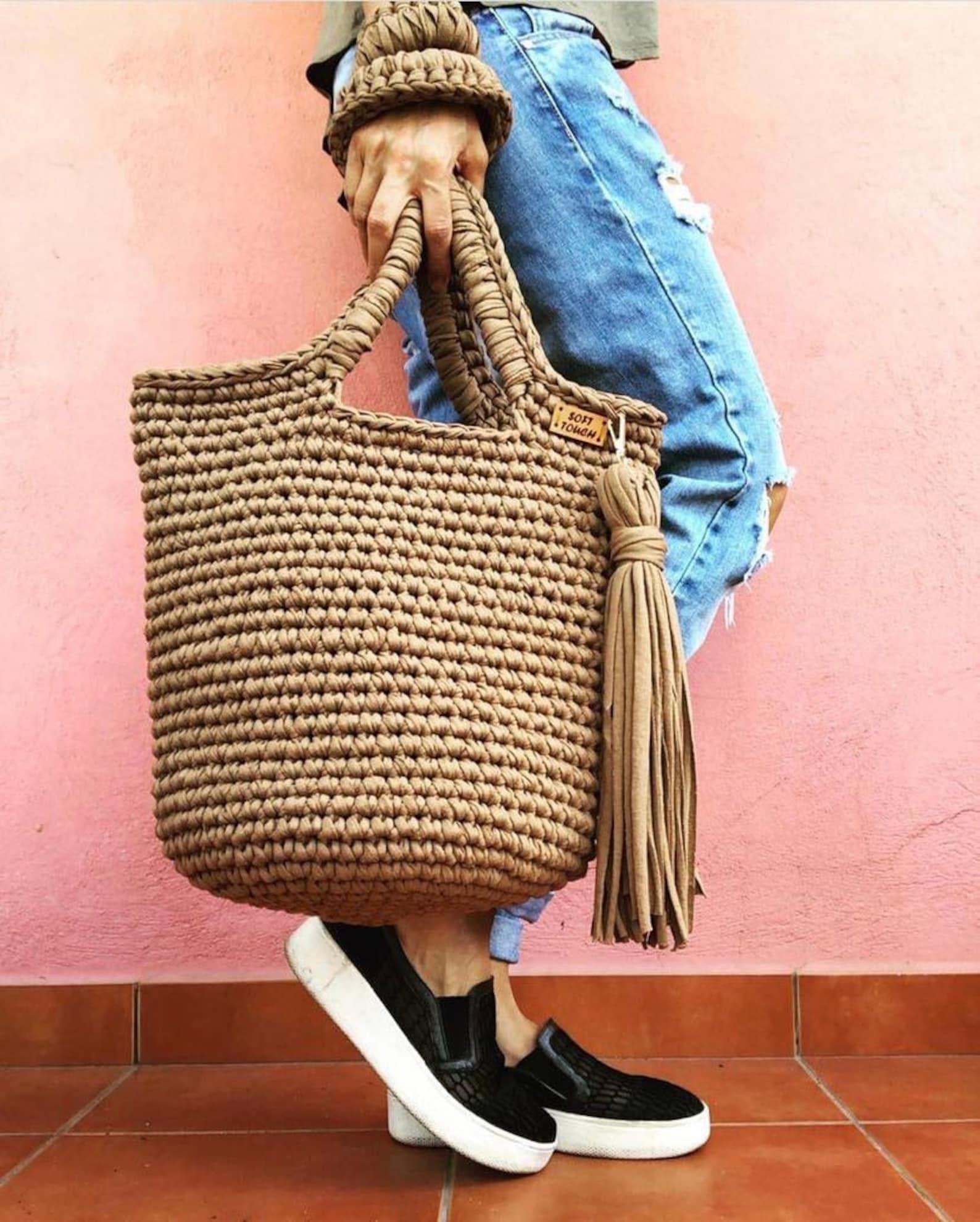 Crochet Patternmarket Bagcrochet Big Bag Patternvideo - Etsy