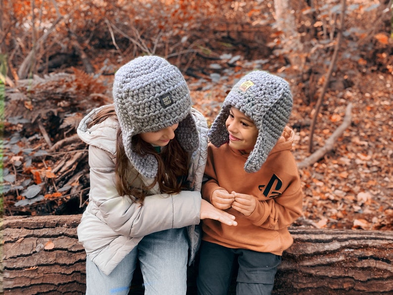 Crochet Pattern Trapper Hat Aviator Trapper Hat Video - Etsy