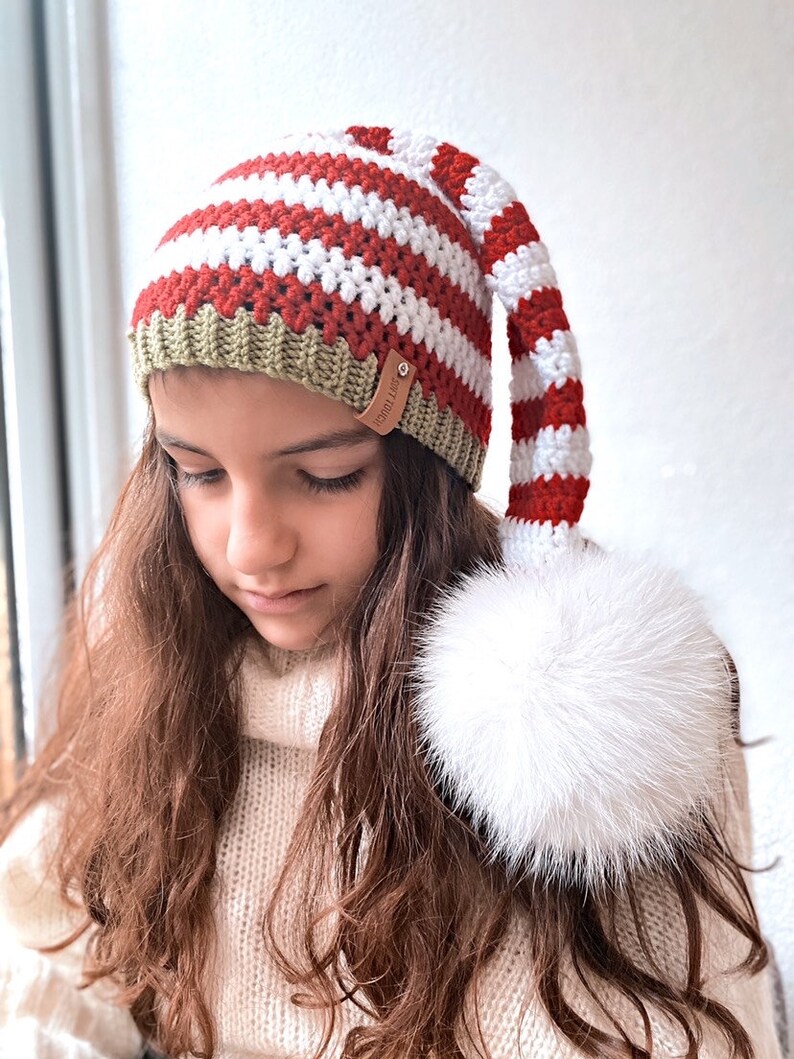 Crochet Pattern-christmas Hat-elf Hat - Etsy