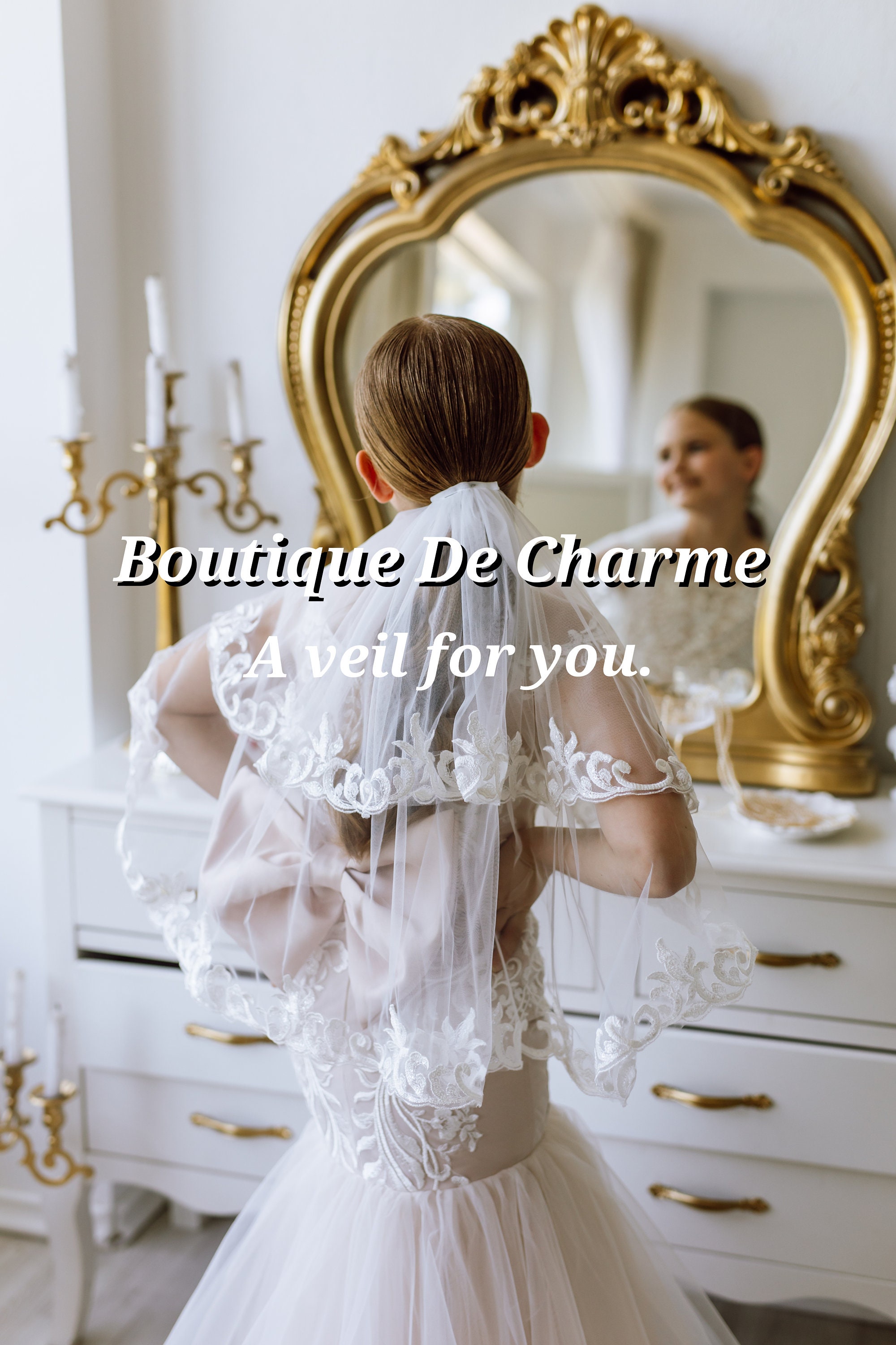 First Communion Veil,baby Veil, Veil With Flowers, Girl Hair ...