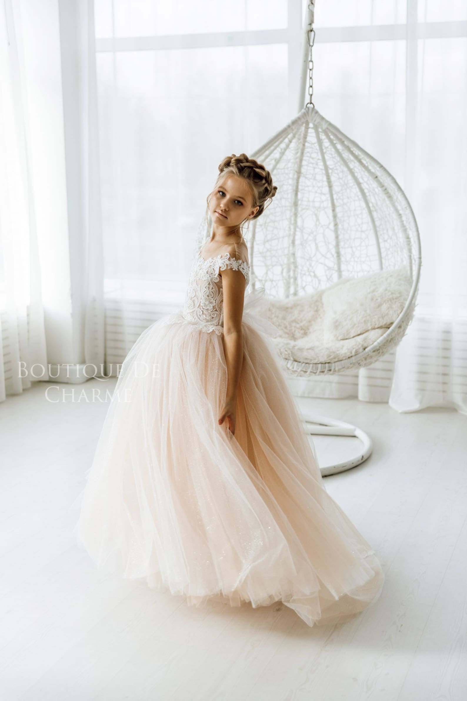 Tutu Flower Girl Dress Lace Flower Girl Dress Princess | Etsy