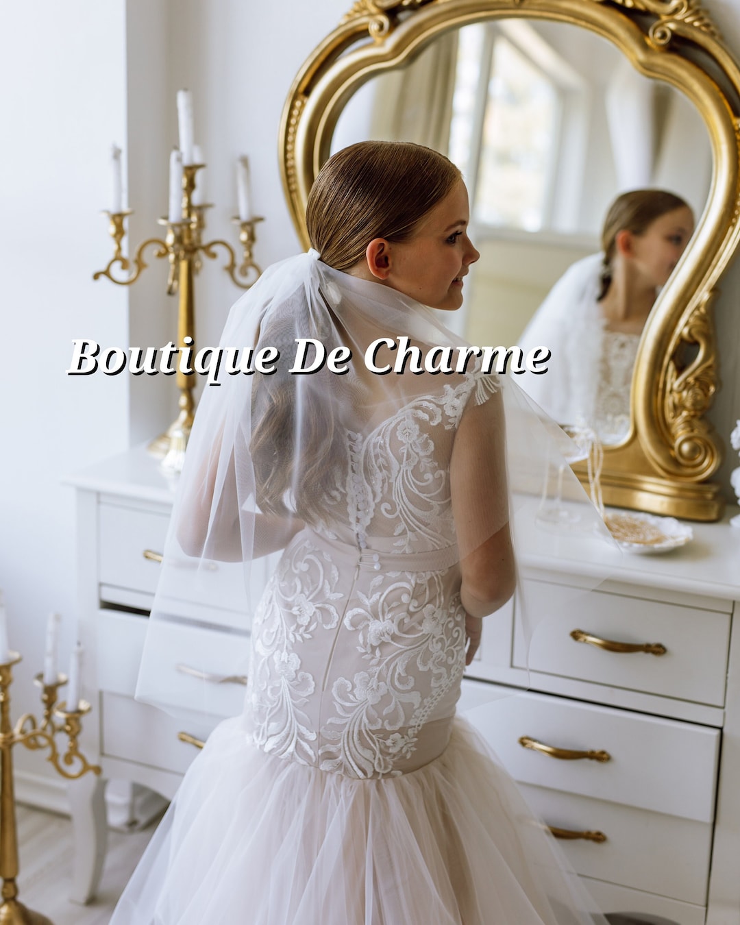 First Communion Veil,baby Veil, Veil With Flowers, Girl Hair ...