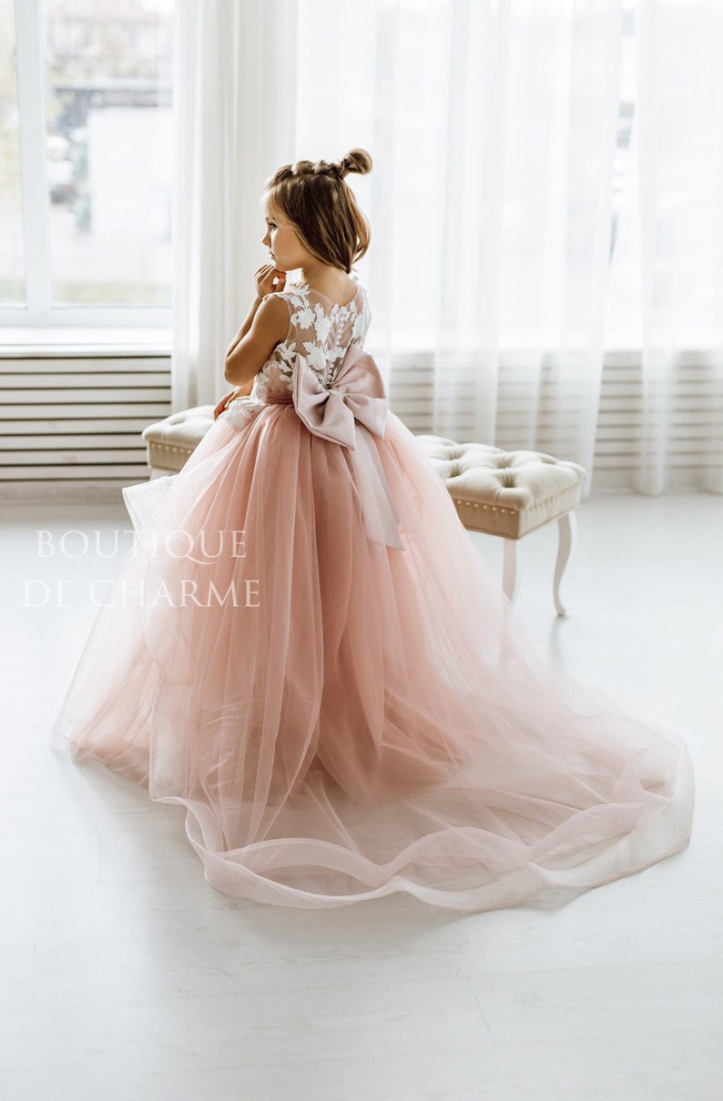 Flower Girl Dress Tulle Flower Girl Dressflower Girl Dress Etsy