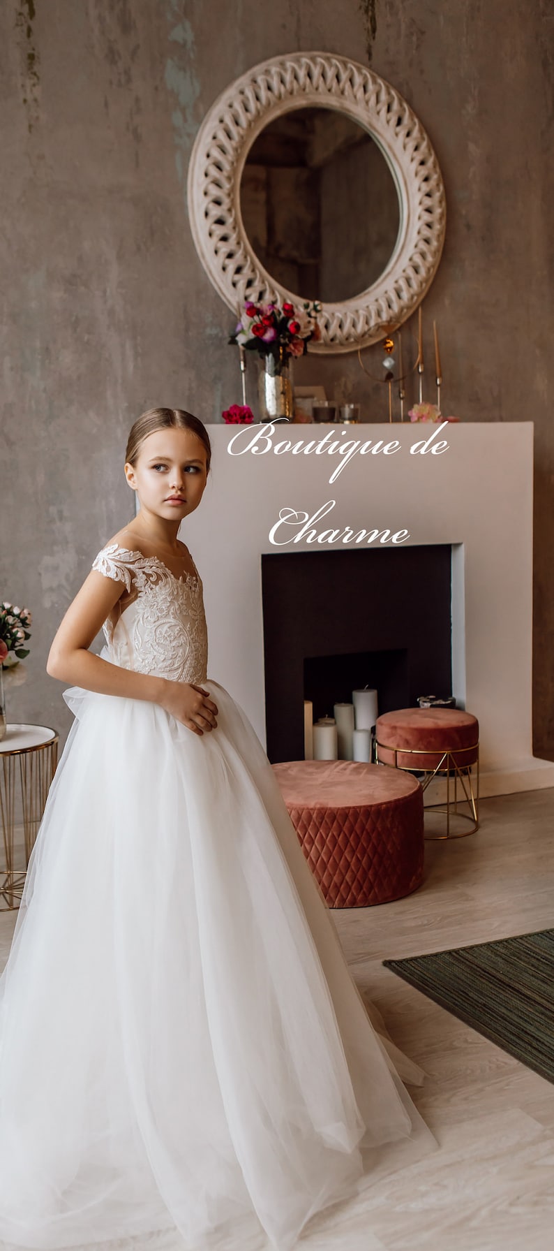 Princess Flower Girl Dress Toddler Flower Girl Dress Ivory | Etsy