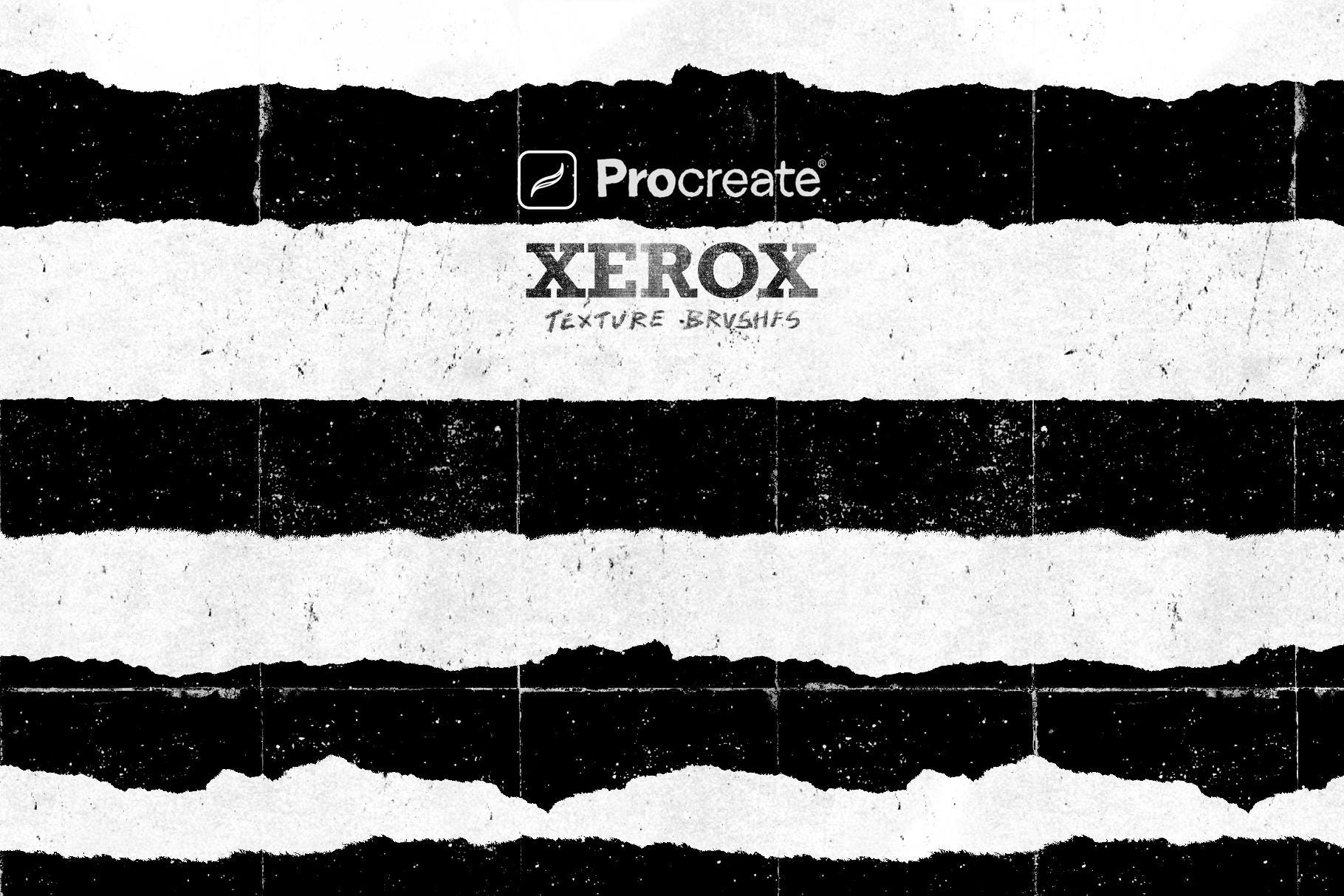 XEROX Photocopy Texture Brushes for Procreate - Gritty Distressed ...
