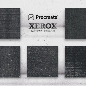 XEROX Photocopy Texture Brushes for Procreate - Gritty Distressed ...