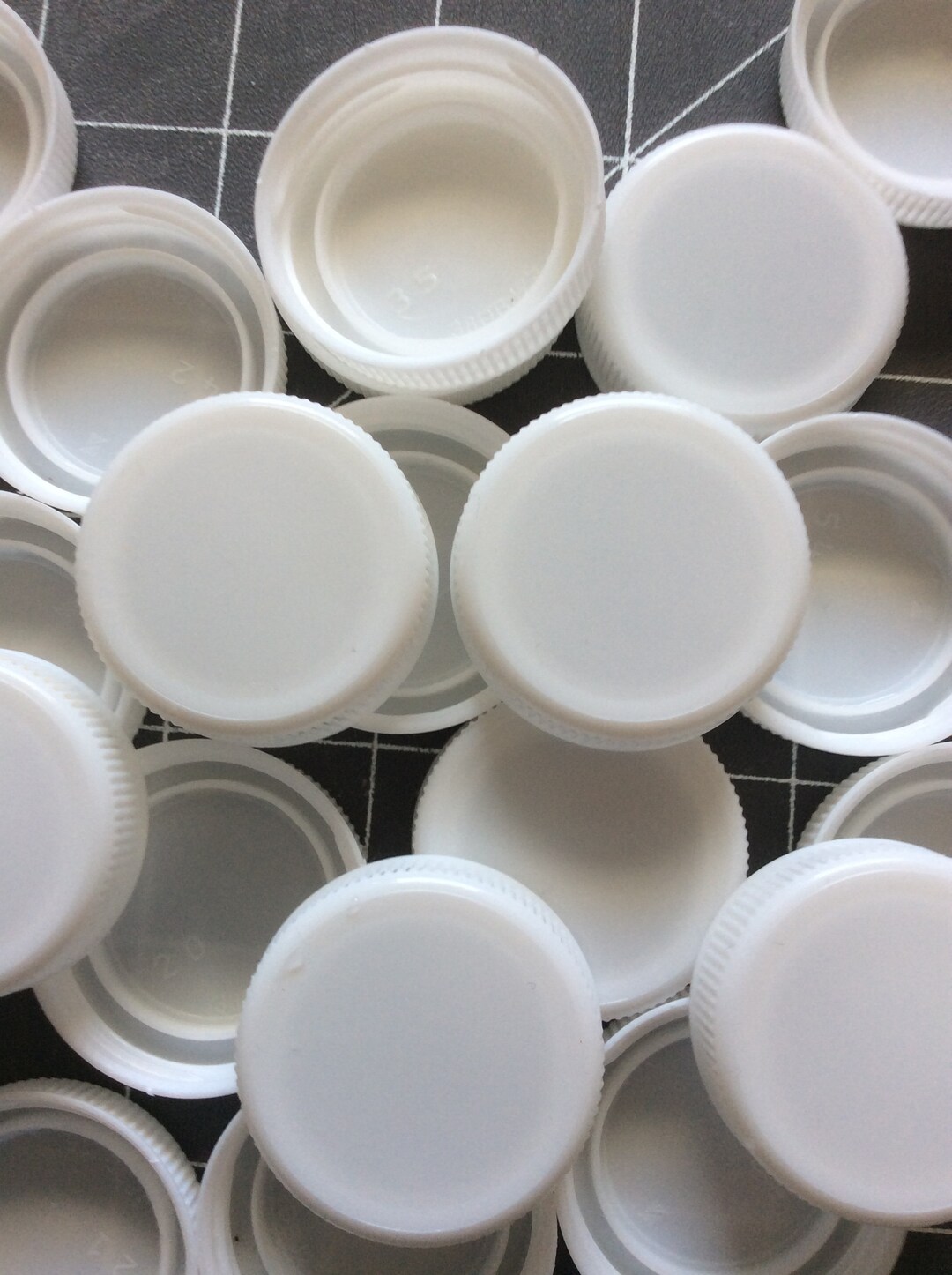 50 White Milk Jug Caps - Etsy