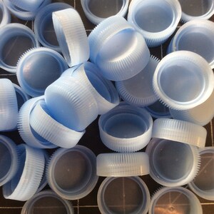 100 Small Blue Water Bottle Caps - Etsy