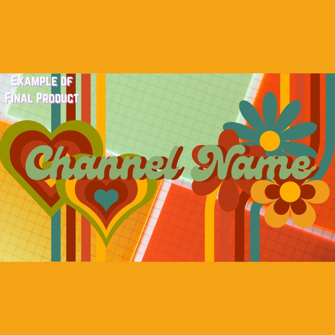 70s Social Media Banner Template - Etsy