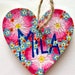 Hand Painted Heart With Name - Etsy