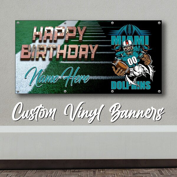 Dolphins Football - Etsy