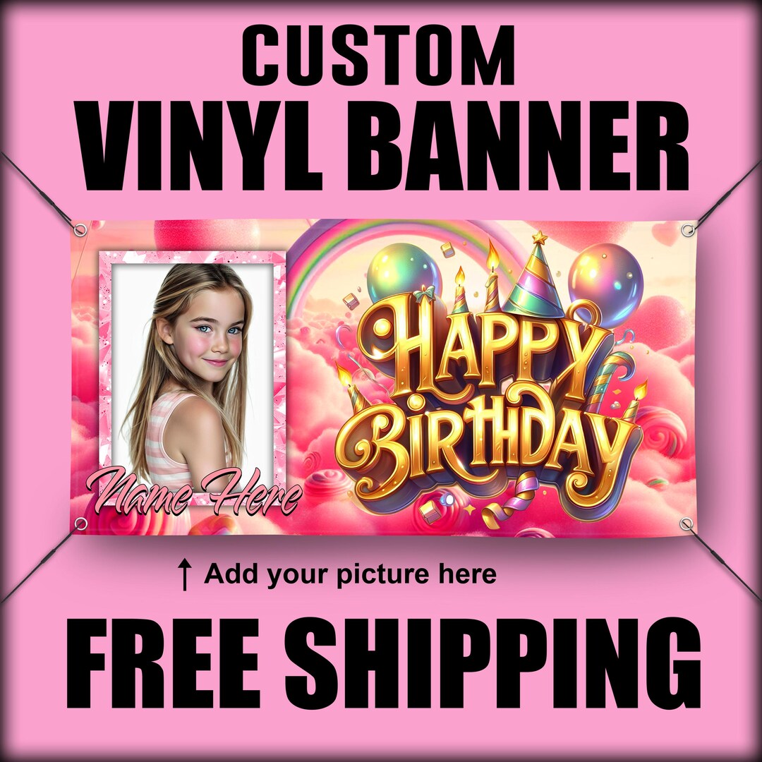 Custom Printed Vinyl Banner, Weatherproof High Quality Personalized ...