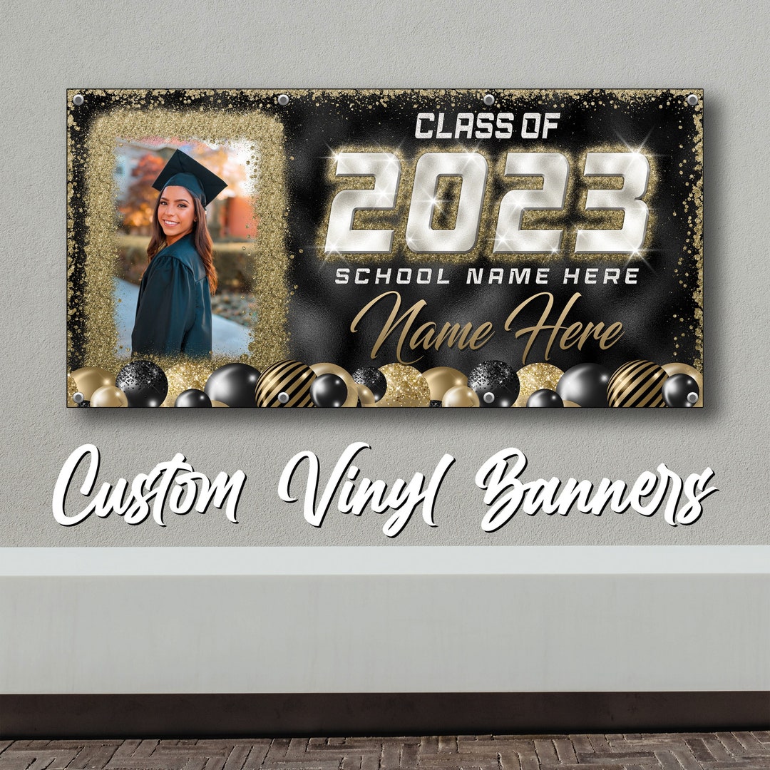 Custom Graduation Banner Personalized Banner Class of 2023 - Etsy