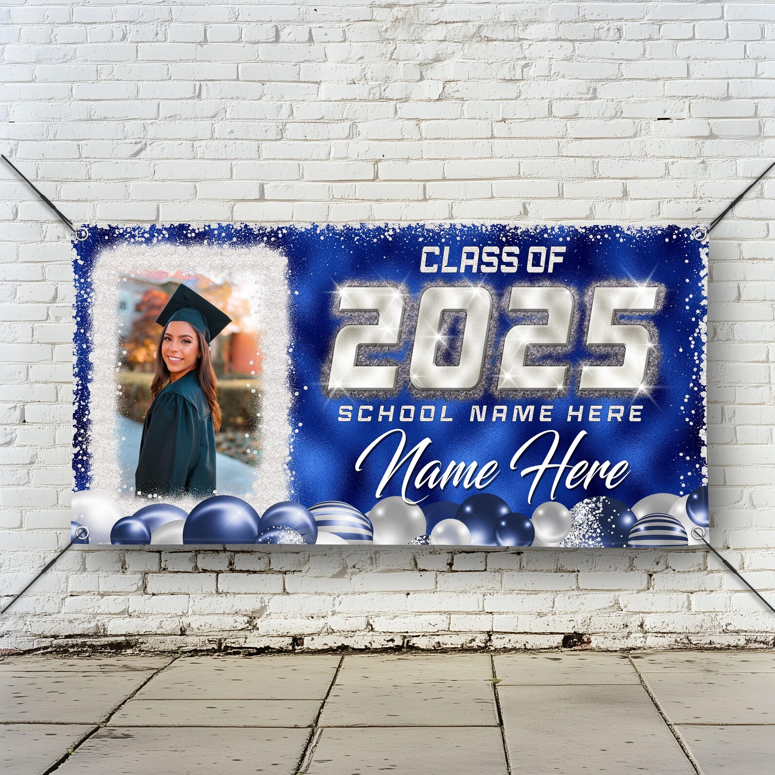 Custom Graduation Banner, Personalized Banner, Class of 2025 Banner ...