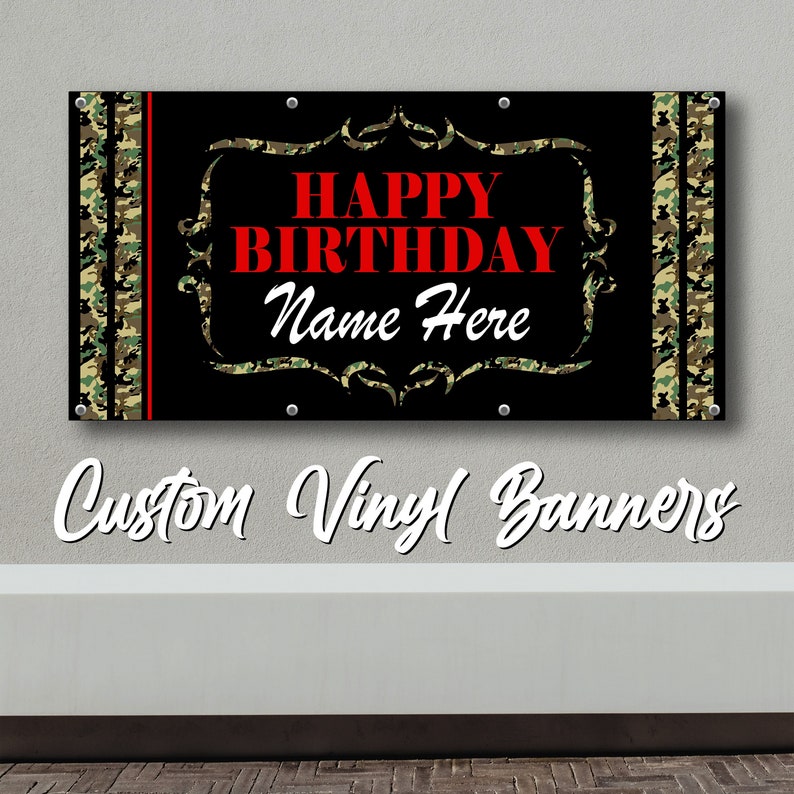 Custom Birthday Banner Personalized Banner Happy Birthday - Etsy
