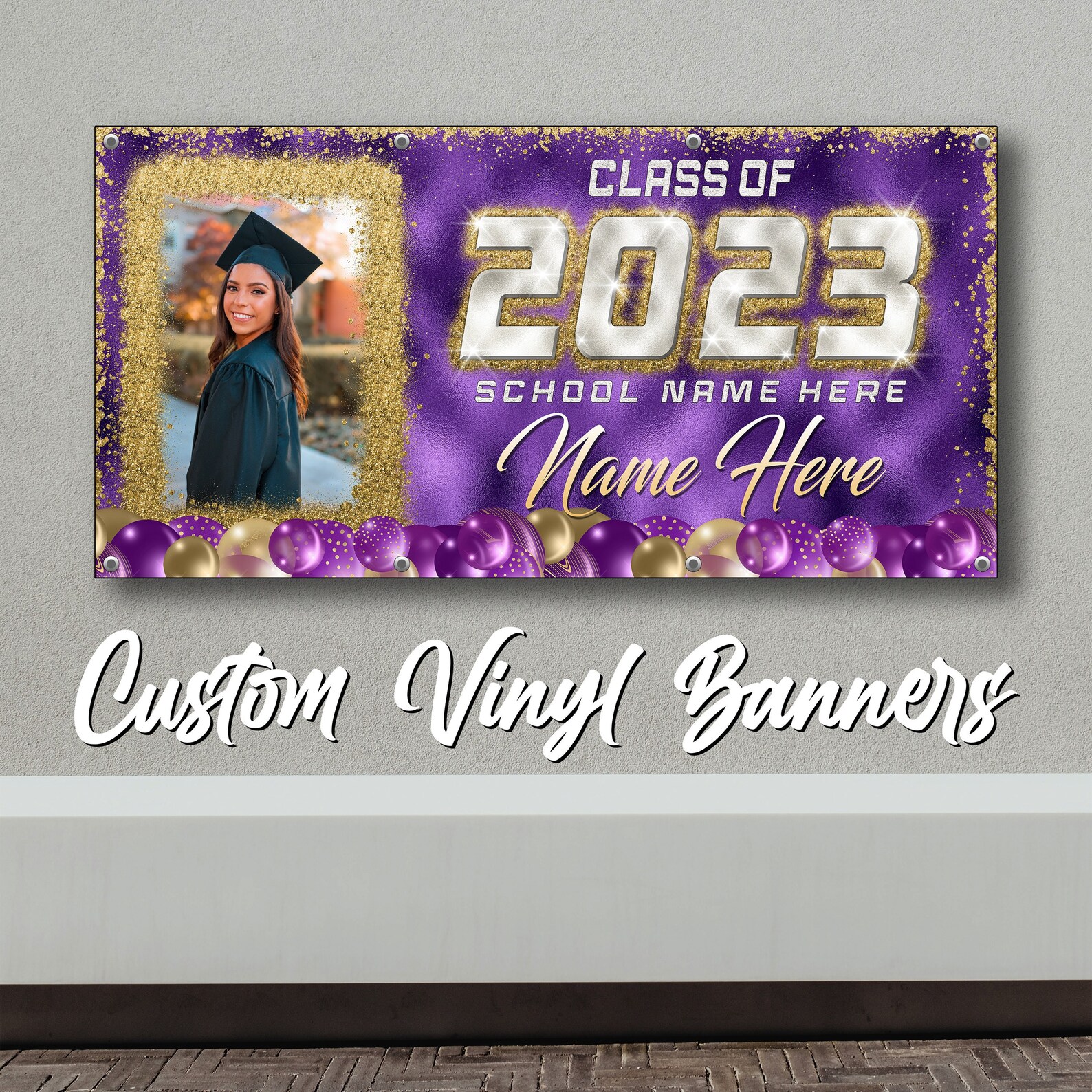 Custom Graduation Banner Personalized Banner Class of 2023 - Etsy