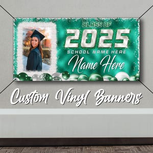 Custom Graduation Banner, Personalized Banner, Class of 2025 Banner ...