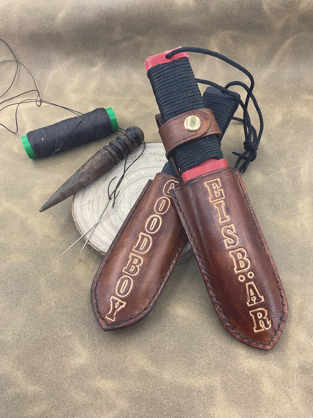 Just the SHEATH for Breakstick. Break Stick. Customizable Genuine Leather. Carry Your Wedge ...