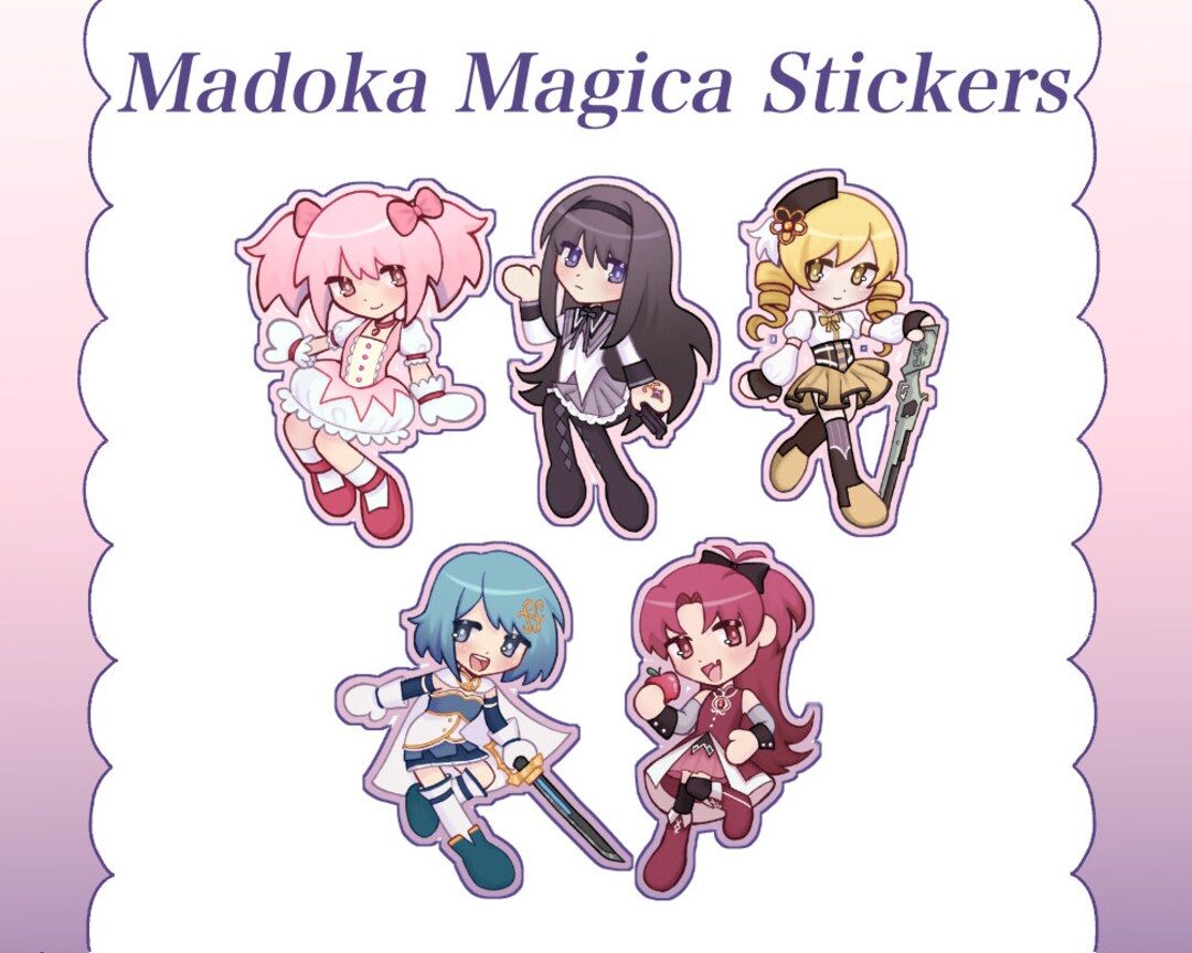 Puella Magi Madoka Magica 2 Inch Stickers - Etsy