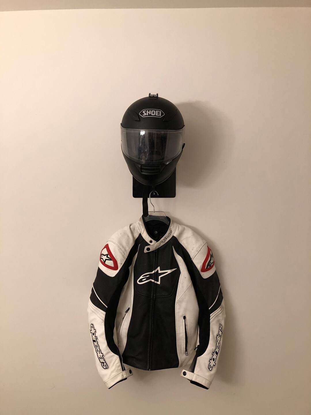 Custom Made All Steel Helmet and Jacket Holder. Powder Coated. - Etsy
