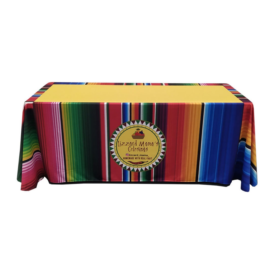 Custom 6ft. 4-sided Full Color Custom Table Throw - Etsy