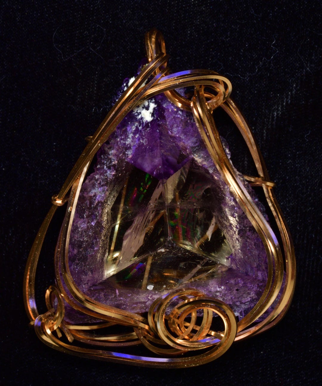 14K Gold Fill Wire-wrapped Fluorite - Etsy