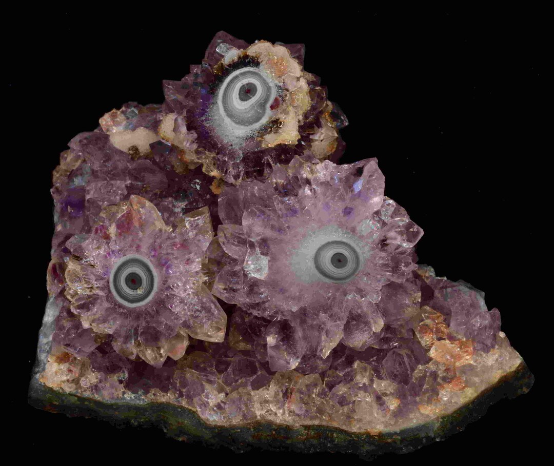 Polished Amethyst Stalactites Display - Etsy