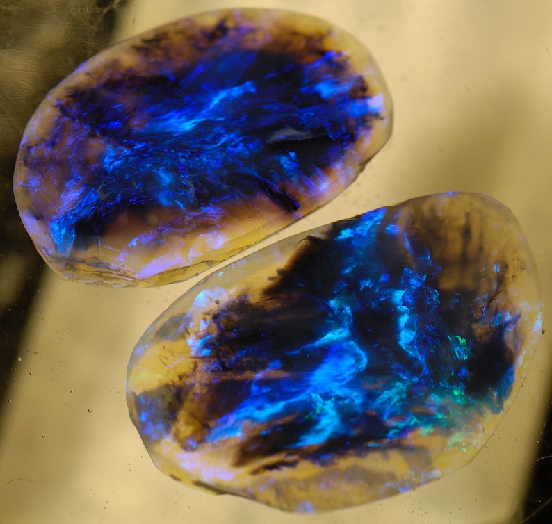 39 Cts. Lightning Ridge Opal Rough, Natural Matched Pair - Etsy