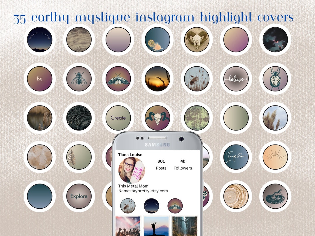 35 Earthy Mystique Instagram Highlight Covers - Etsy