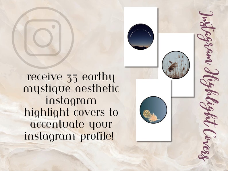 35 Earthy Mystique Instagram Highlight Covers - Etsy