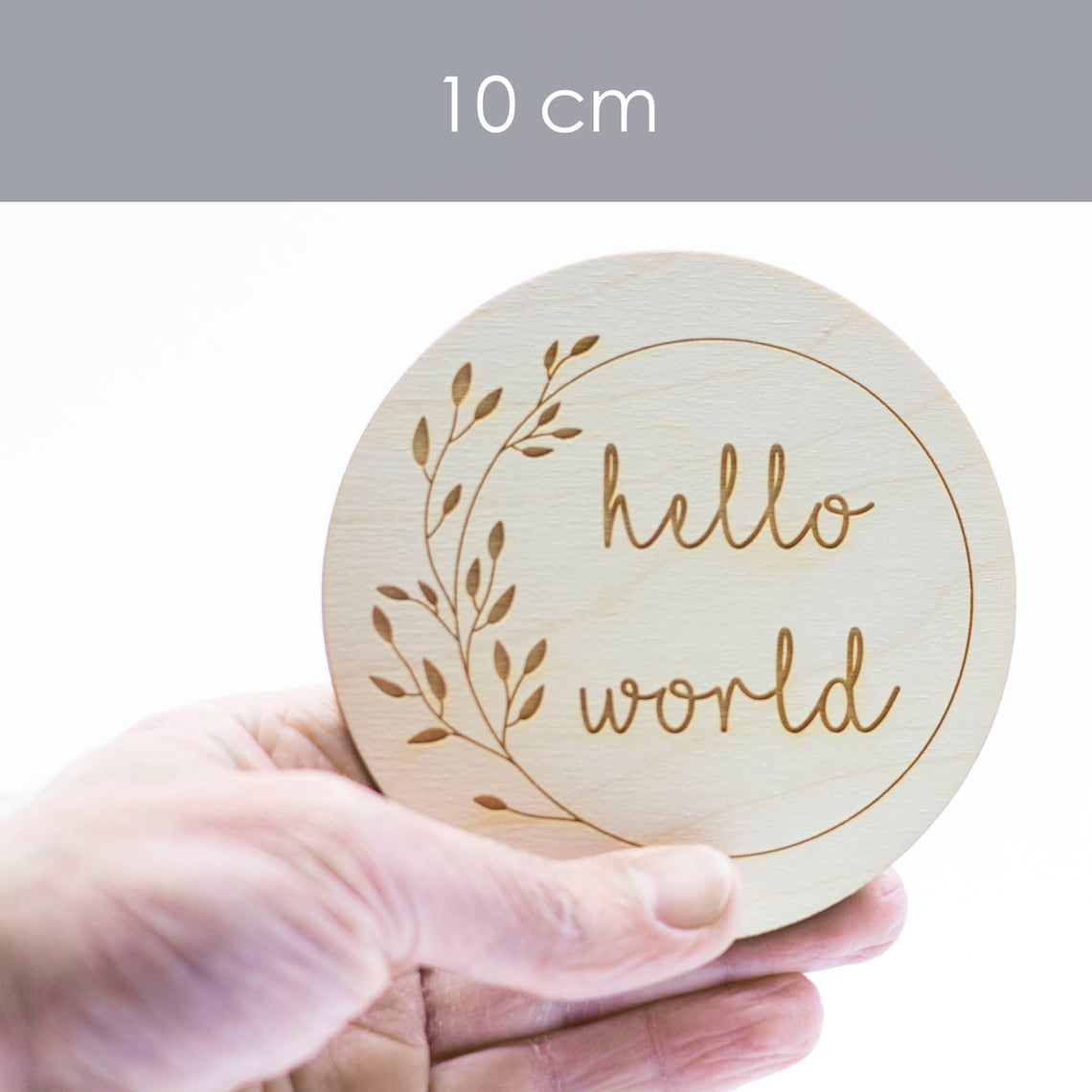 Hello World Sign Plaque for New Born Baby Photo Prop for - Etsy