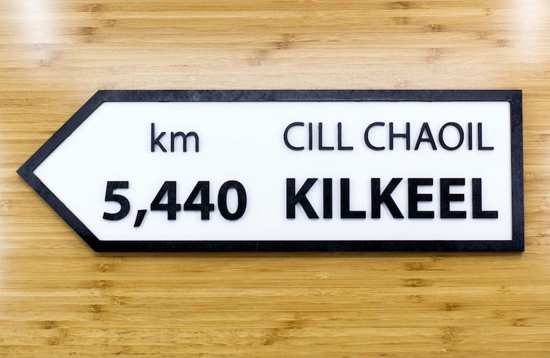 Personalised Irish Road Sign Wood Road Sign Custom - Etsy