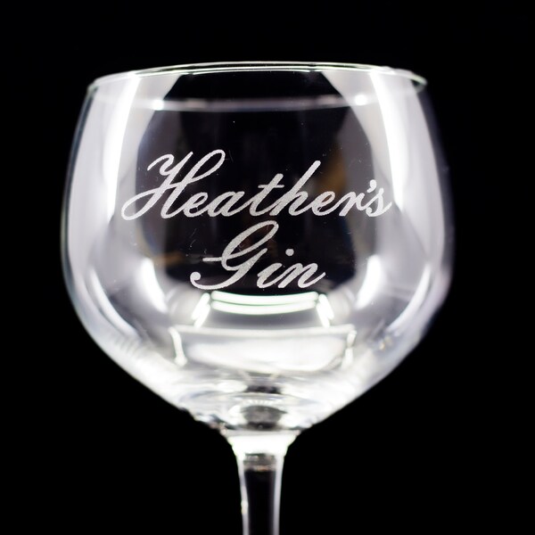 Personalised Gin Glass - Etsy UK