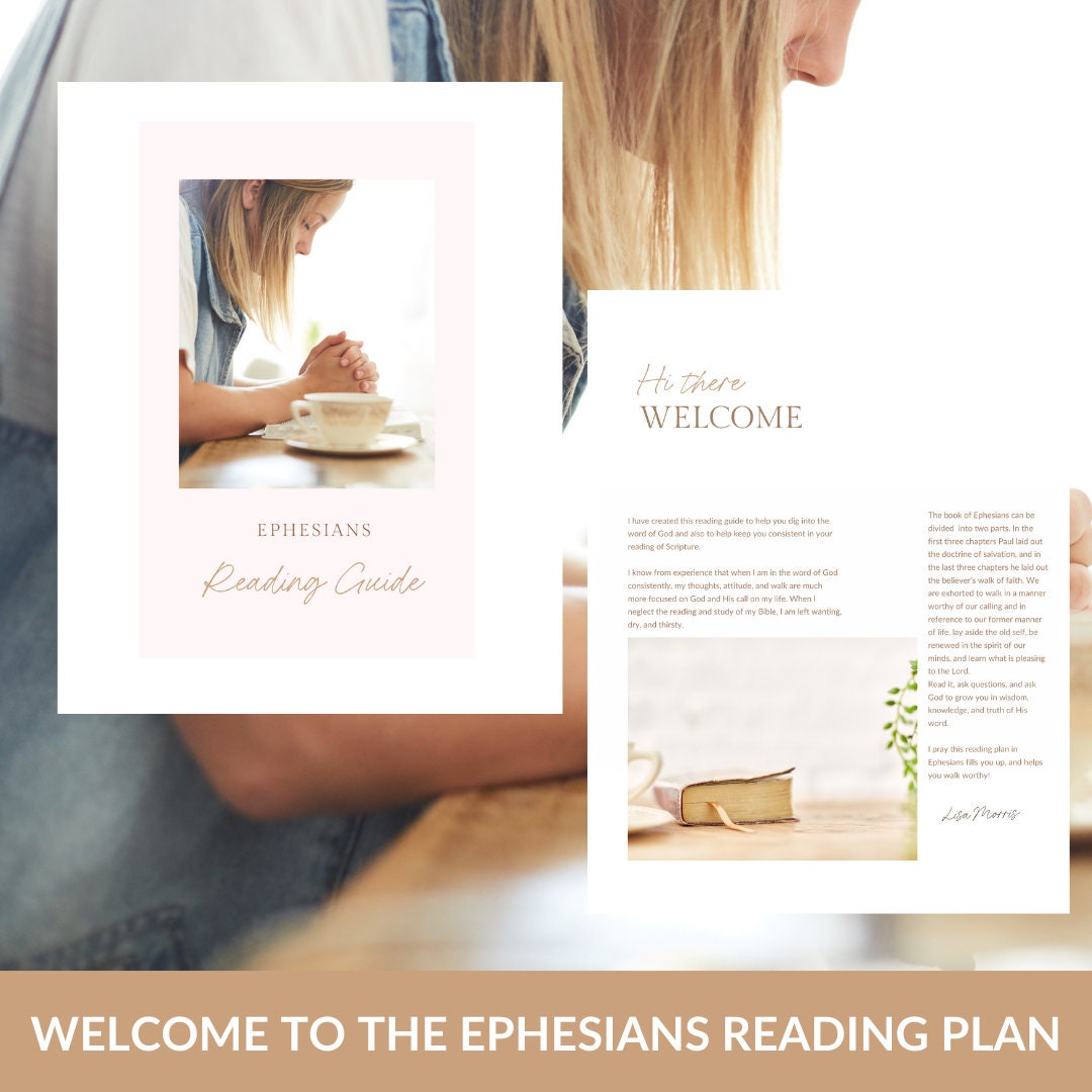 Ephesians Bible Reading Plan Digital Bible Reading Plan PDF Worksheets ...
