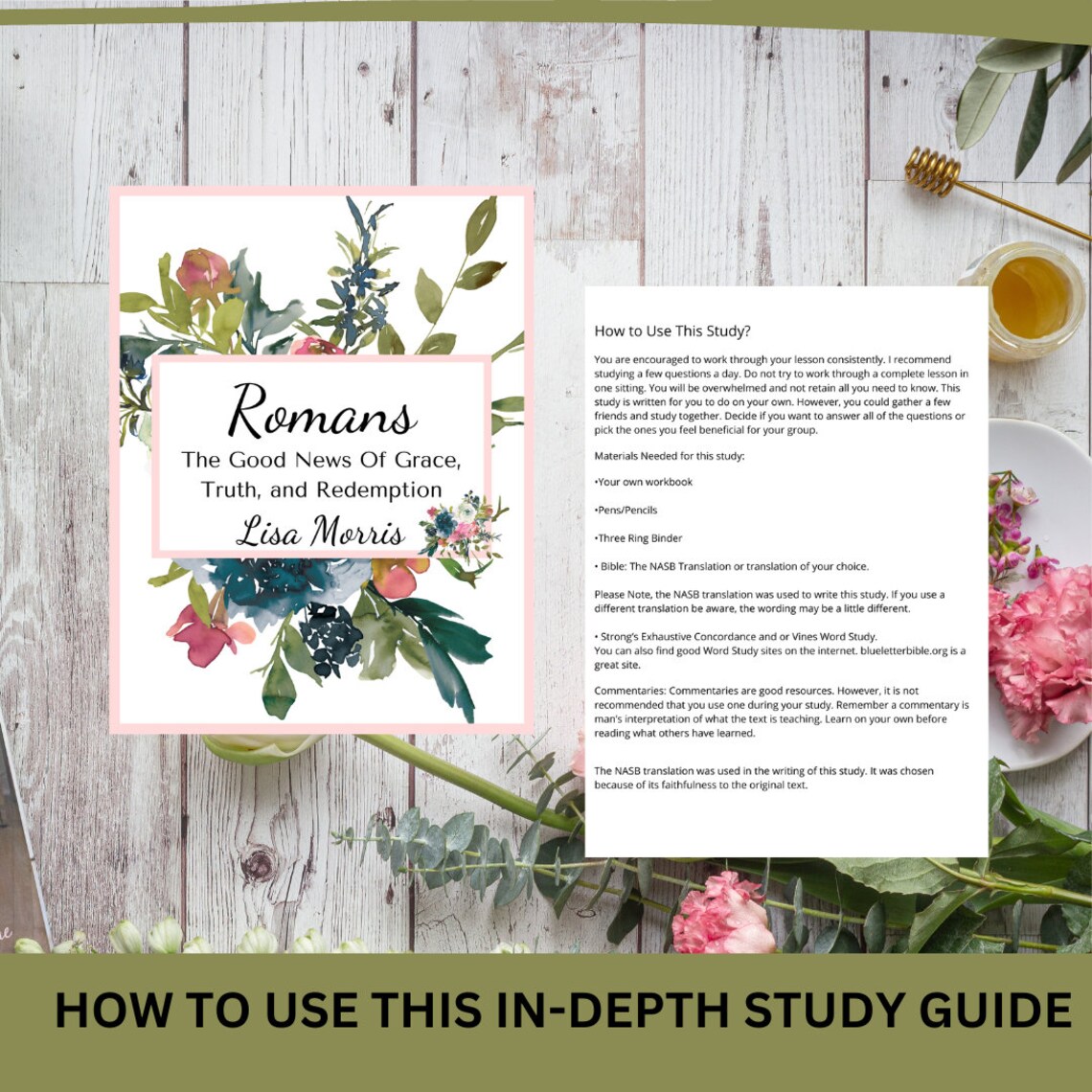 In-depth Bible Study of Romans Printable Bible Study Guide Digital ...