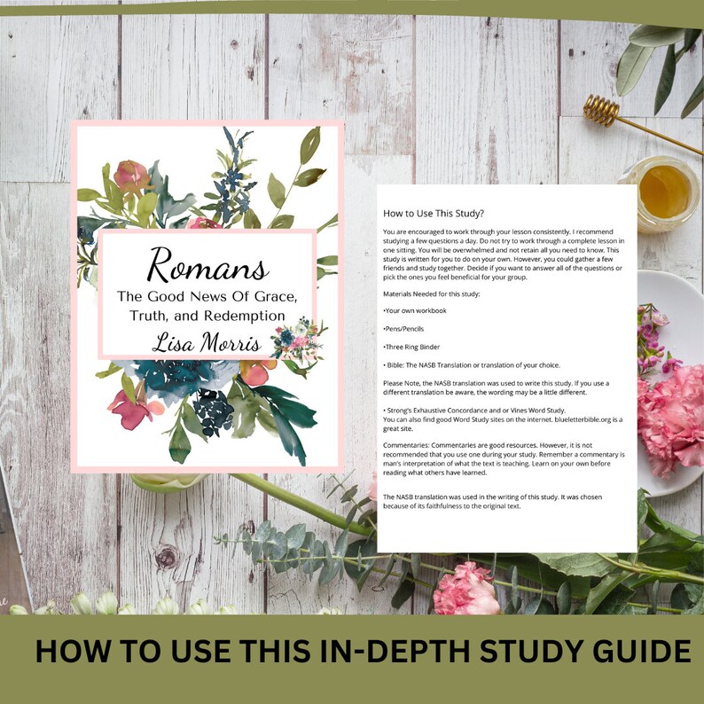 In-depth Bible Study of Romans Printable Bible Study Guide Digital ...