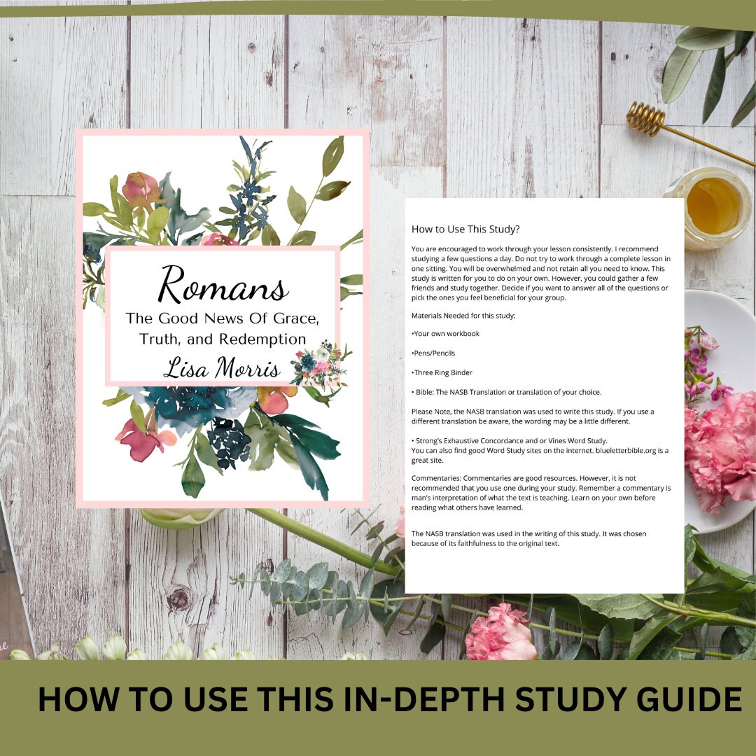 In-depth Bible Study of Romans Printable Bible Study Guide Digital ...