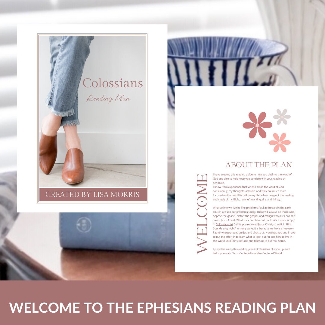 Bible Reading Plan Colossians Digital Bible Reading Plan PDF Worksheet ...