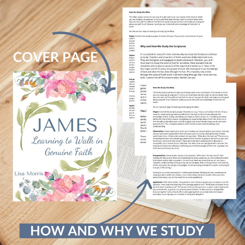 In-depth Bible Study in James Printable Bible Study Guide Digital ...