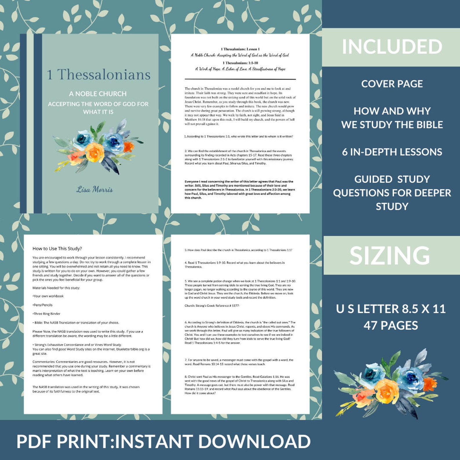 GUIDED BIBLE STUDY 1 Thessalonians Digital Bible Study In-depth Bible ...