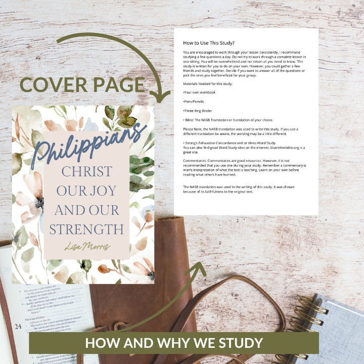 PHILIPPIANS Printable Bible Study Guide Digital Scripture Study ...