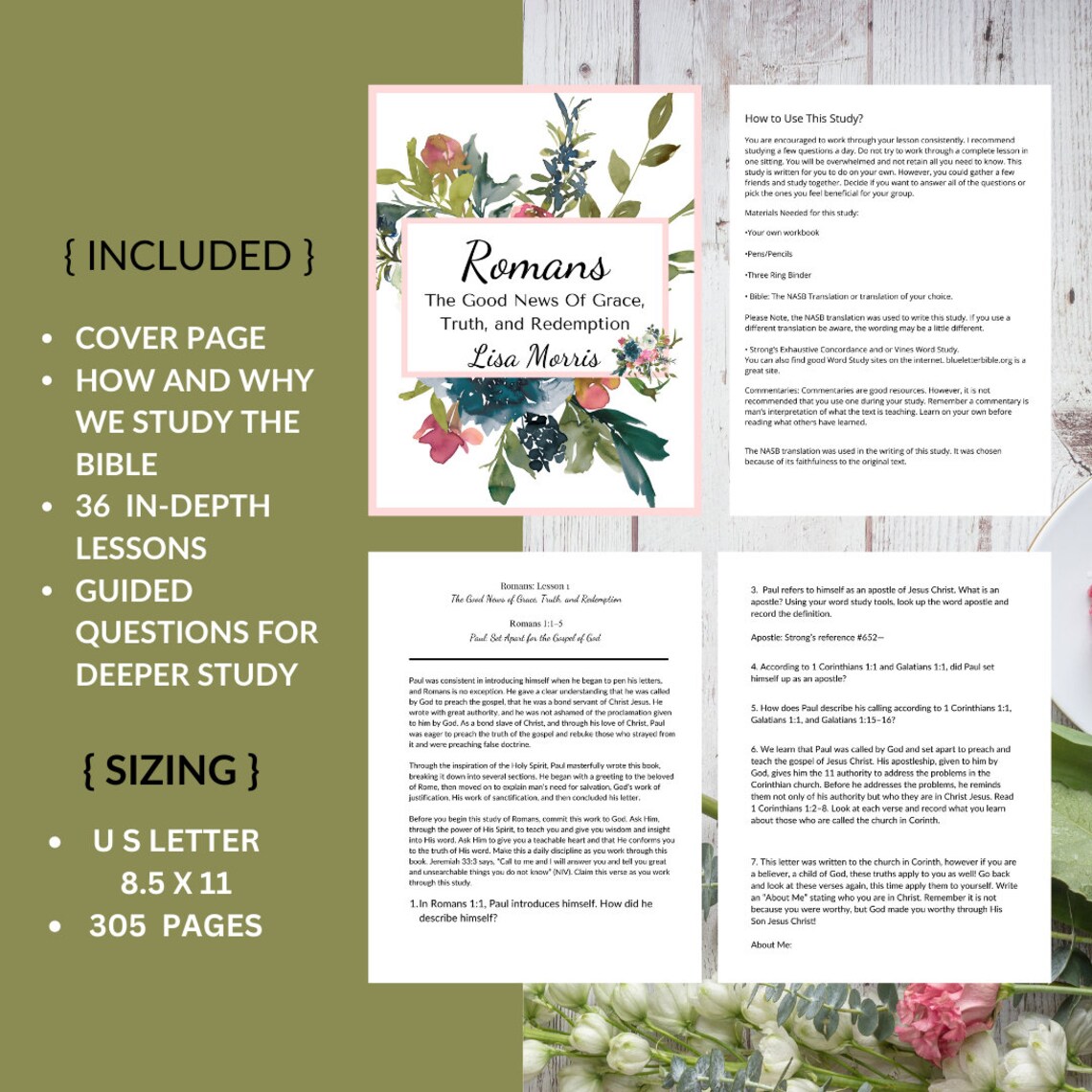 In-depth Bible Study of Romans Printable Bible Study Guide Digital ...