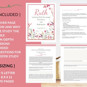 In-depth Bible Study in Ruth Printable Bible Study Guide Digital ...