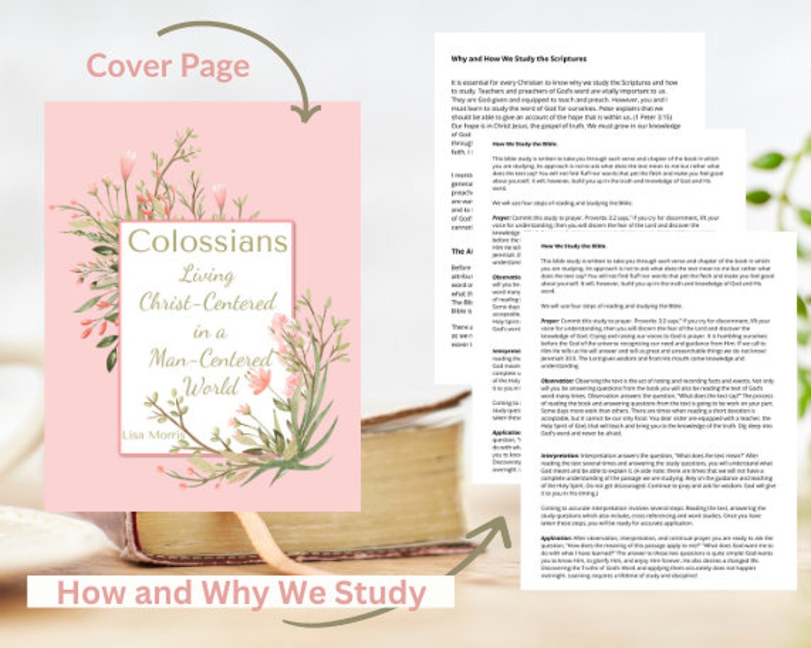 In-depth Bible Study of Colossians Printable Bible Study Guide Digital ...