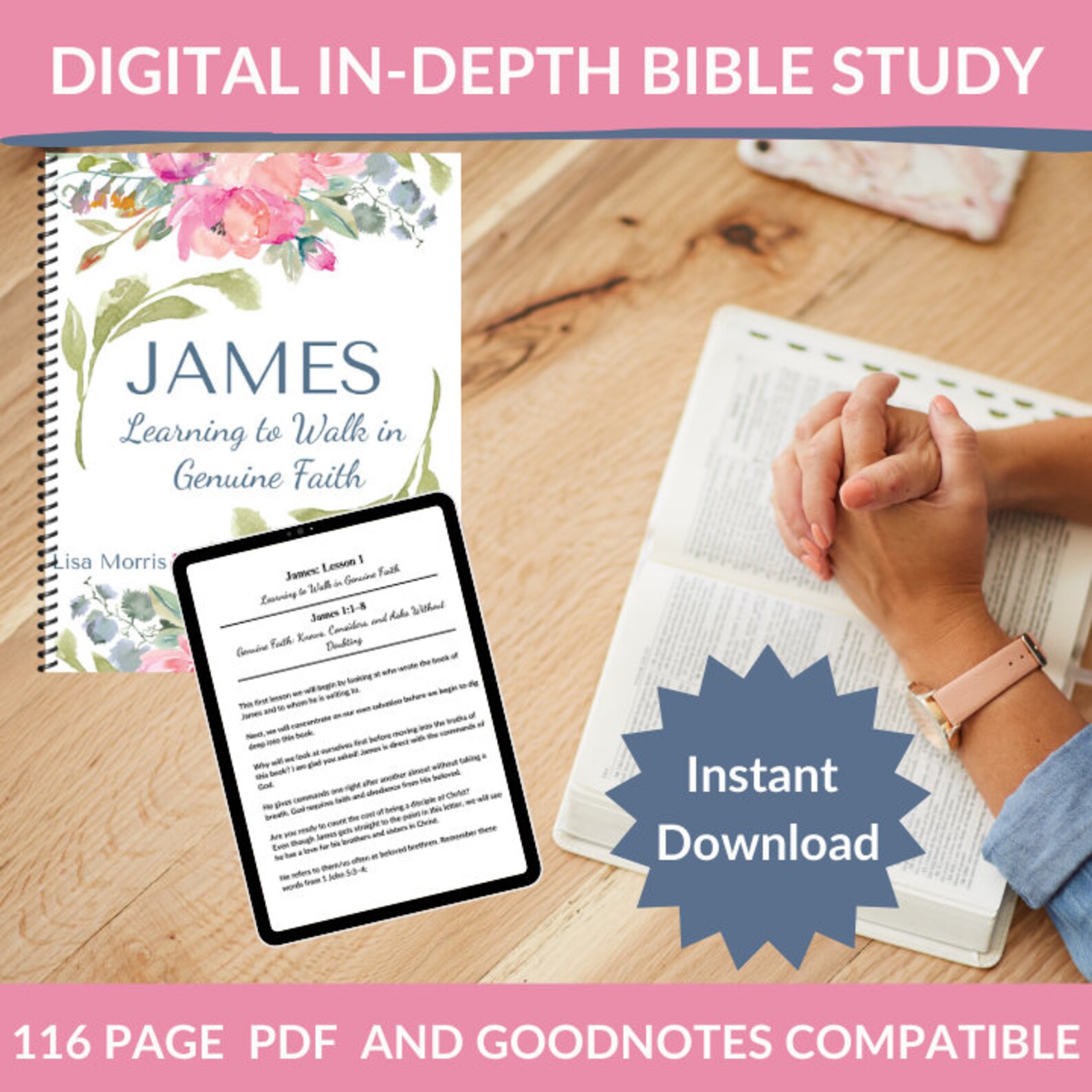 In-depth Bible Study in James Printable Bible Study Guide Digital ...
