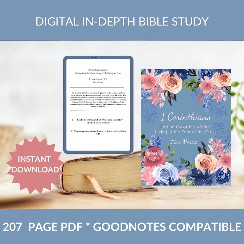 In-depth Bible Study 1 Corinthians Printable Bible Study Guide Digital ...